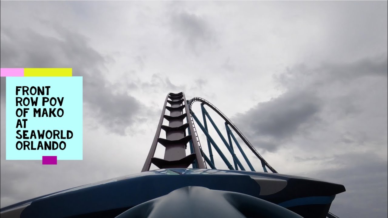 Front row POV of Mako at SeaWorld Orlando - YouTube