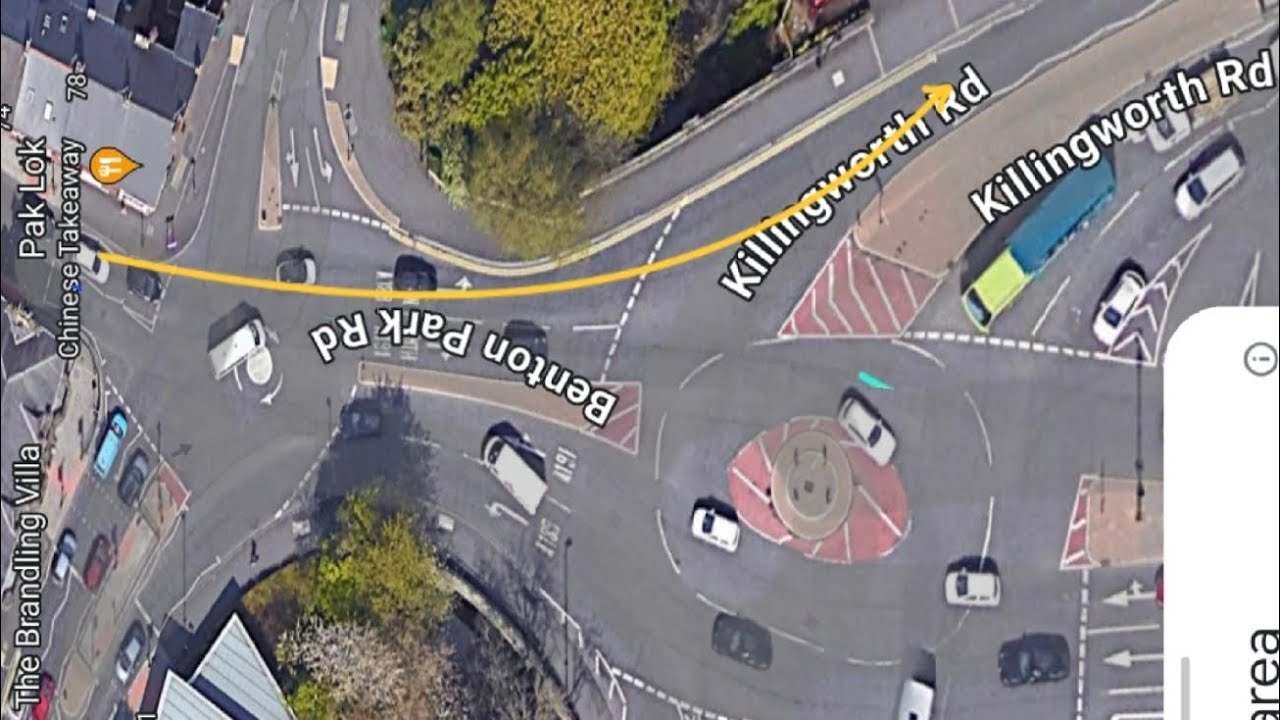 Gosforth test route || south Gosforth Double Roundabouts || Station Rd ...