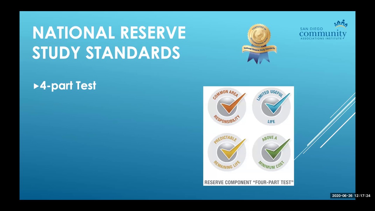 Reserve Study Updates and Funding Challenges - YouTube