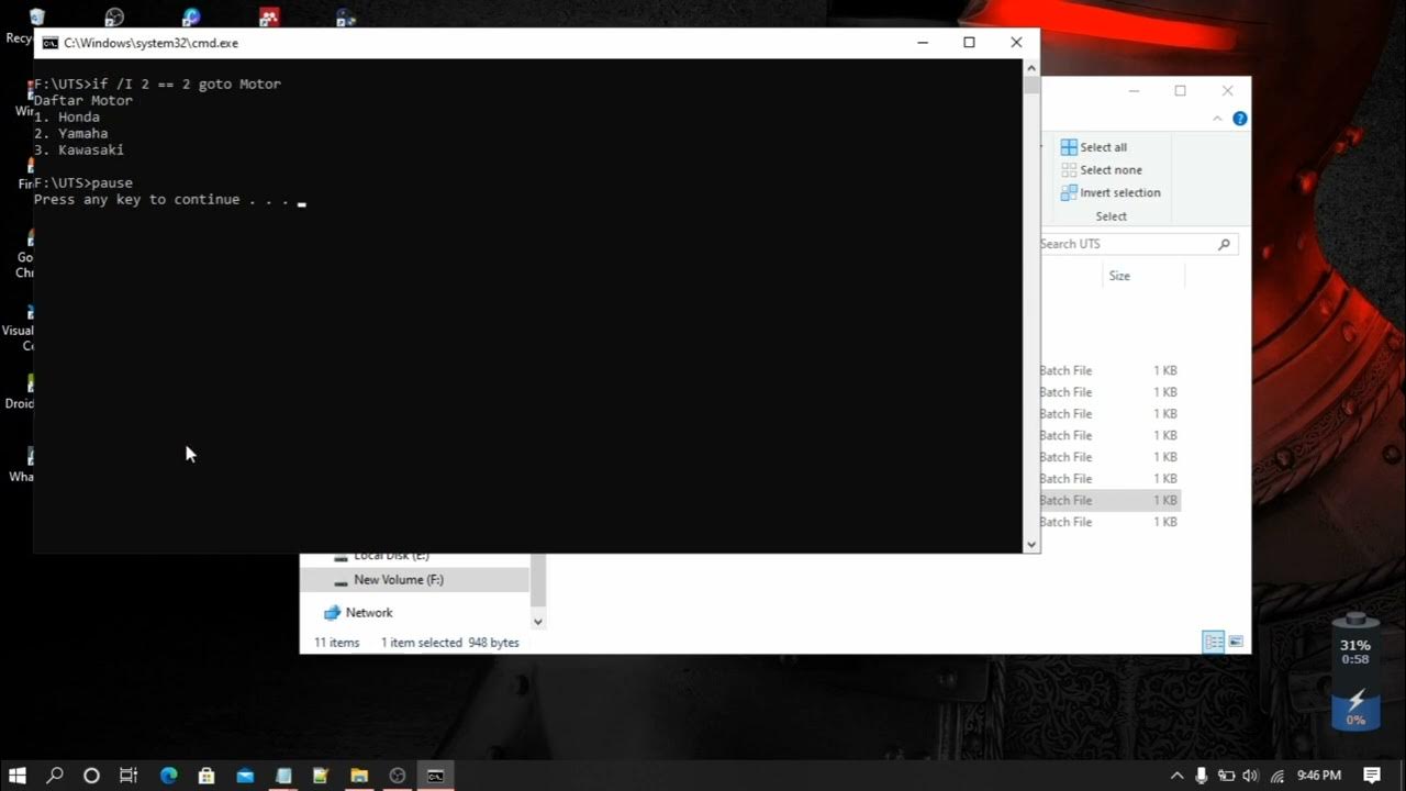 Program Batch File in CMD FOR WINDOWS!!! - YouTube