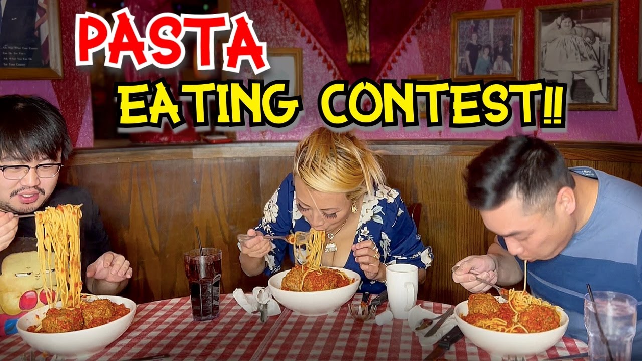 PASTA EATING CONTEST at Buca di Beppo in Brea, CA!!! #RainaisCrazy ft ...
