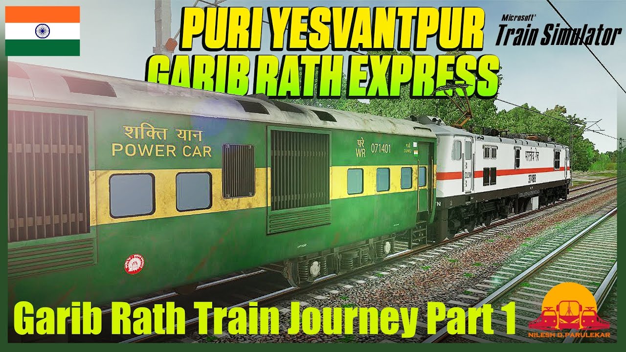 22883 Puri Yesvantpur Weekly Garib Rath Train Journey Part 1 India’s ...