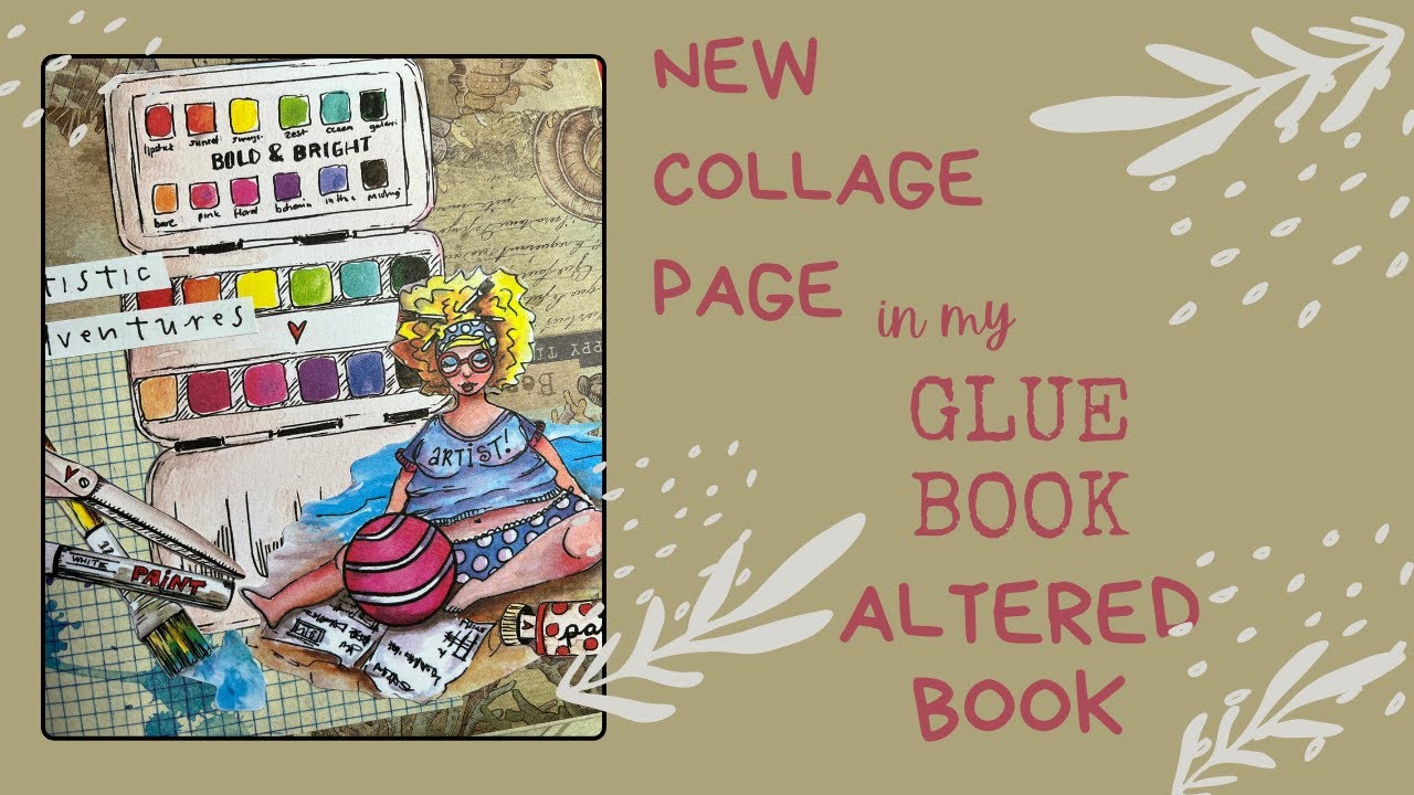 Glue Book Collage | Altered Book | Step by Step - YouTube