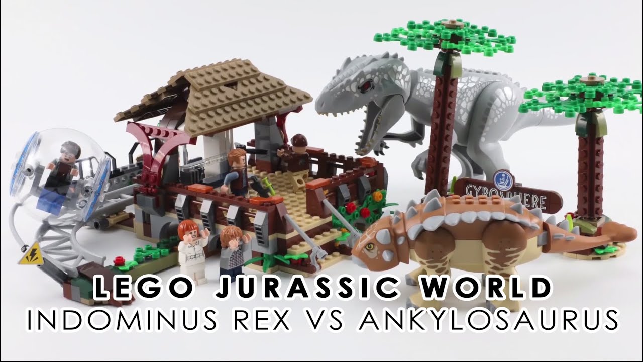 LEGO Jurassic World Indominus Rex vs Ankylosaurus Speed Build - YouTube