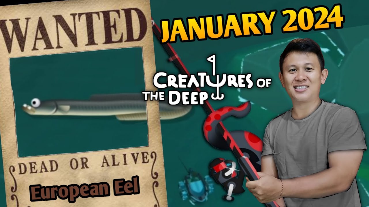 EUROPEAN EEL Creatures of the Deep Fishing SCOTLAND Rare Fish Location ...