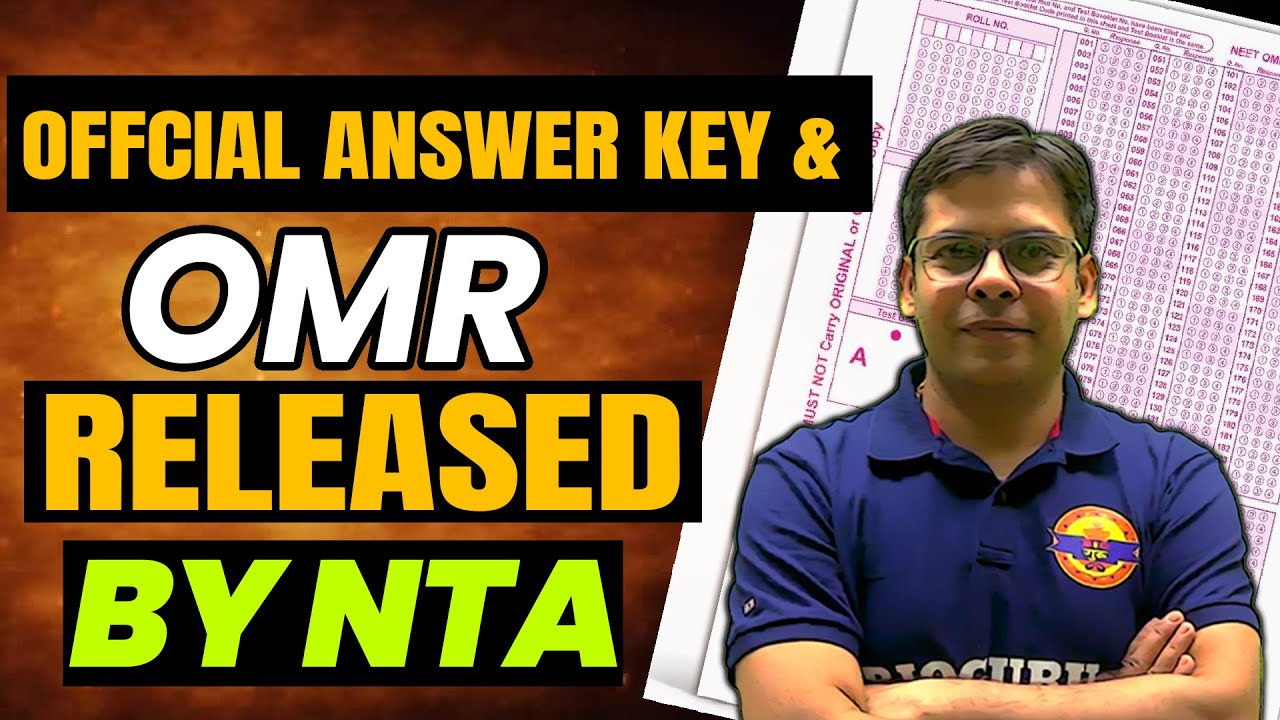 Official answer key & OMR released by NTA | - YouTube