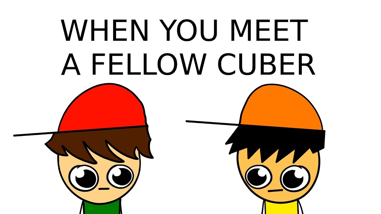 When You Encounter A Fellow Cuber | Cubeorithms - YouTube