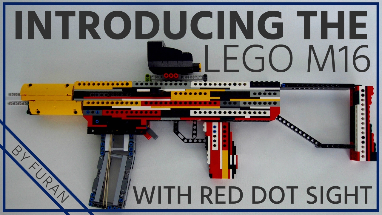 INTRODUCING the LEGO M16 GUN (working rifle) with RED DOT | FURAN - YouTube