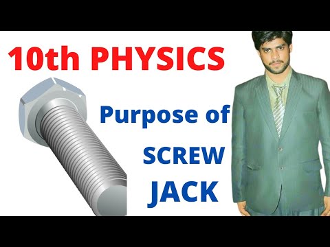 mechanical advantage of screw jack , how screw jack works [10th Physics ...