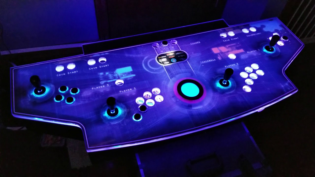 Testing led button, joystick, lights and menu lights - YouTube