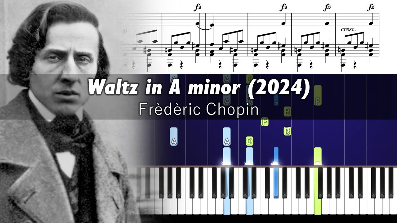 Chopin - Waltz in A minor (Found in New York 2024) - Piano Tutorial ...