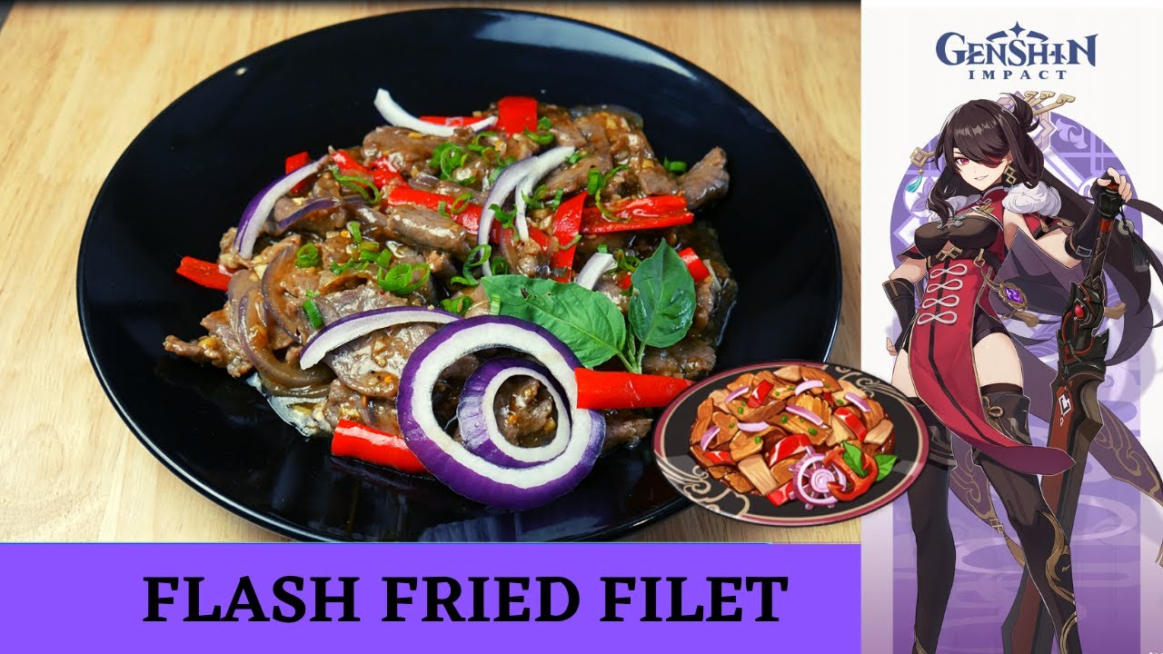 Genshin Impact Recipe #21 / Flash Fried Filet / Beidou's Specialty ...