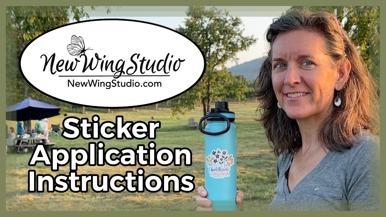 Vinyl Sticker Application Instructions New Wing Studio - YouTube