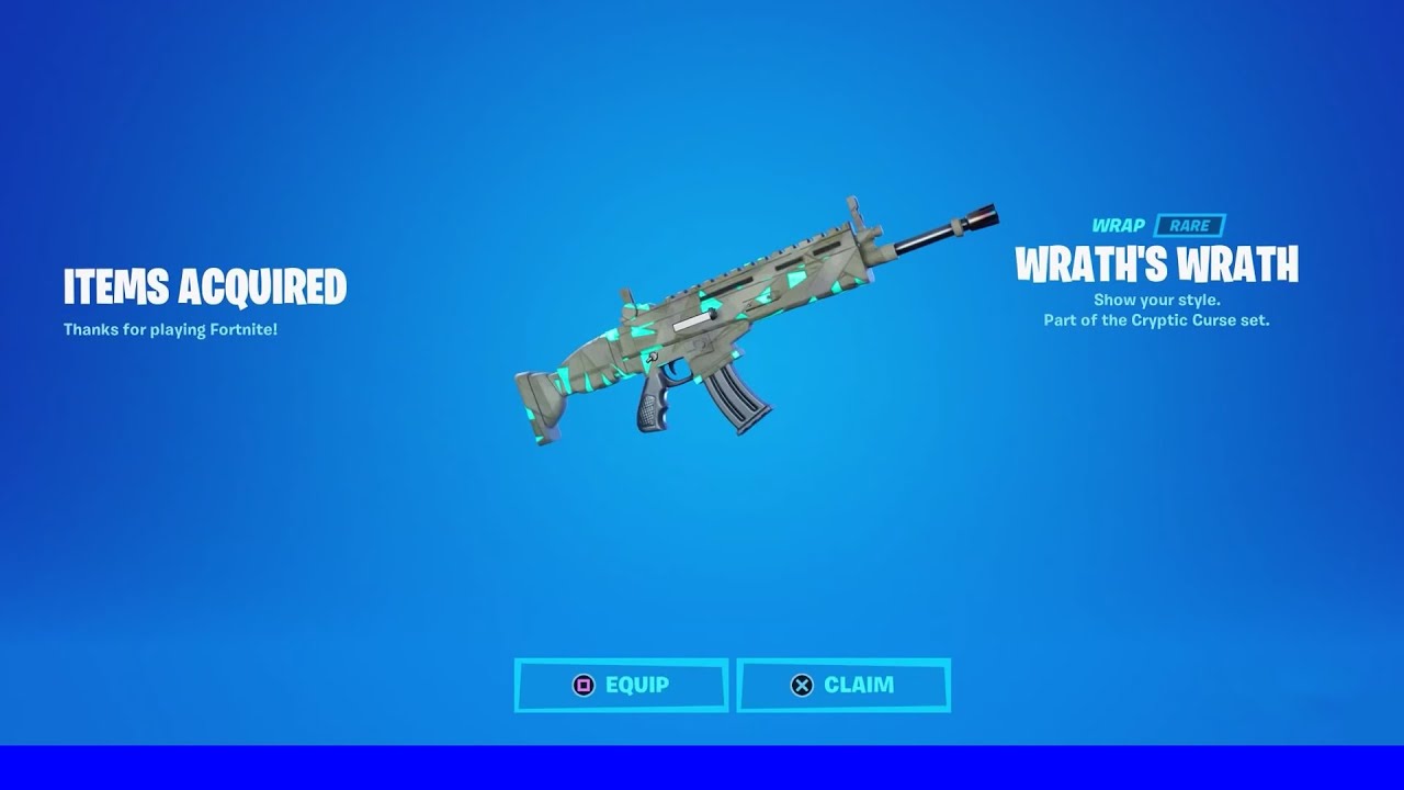 Unlocking FORTNITE's FREE Wrath's Wrath Wrap Skin | Epic Games - YouTube