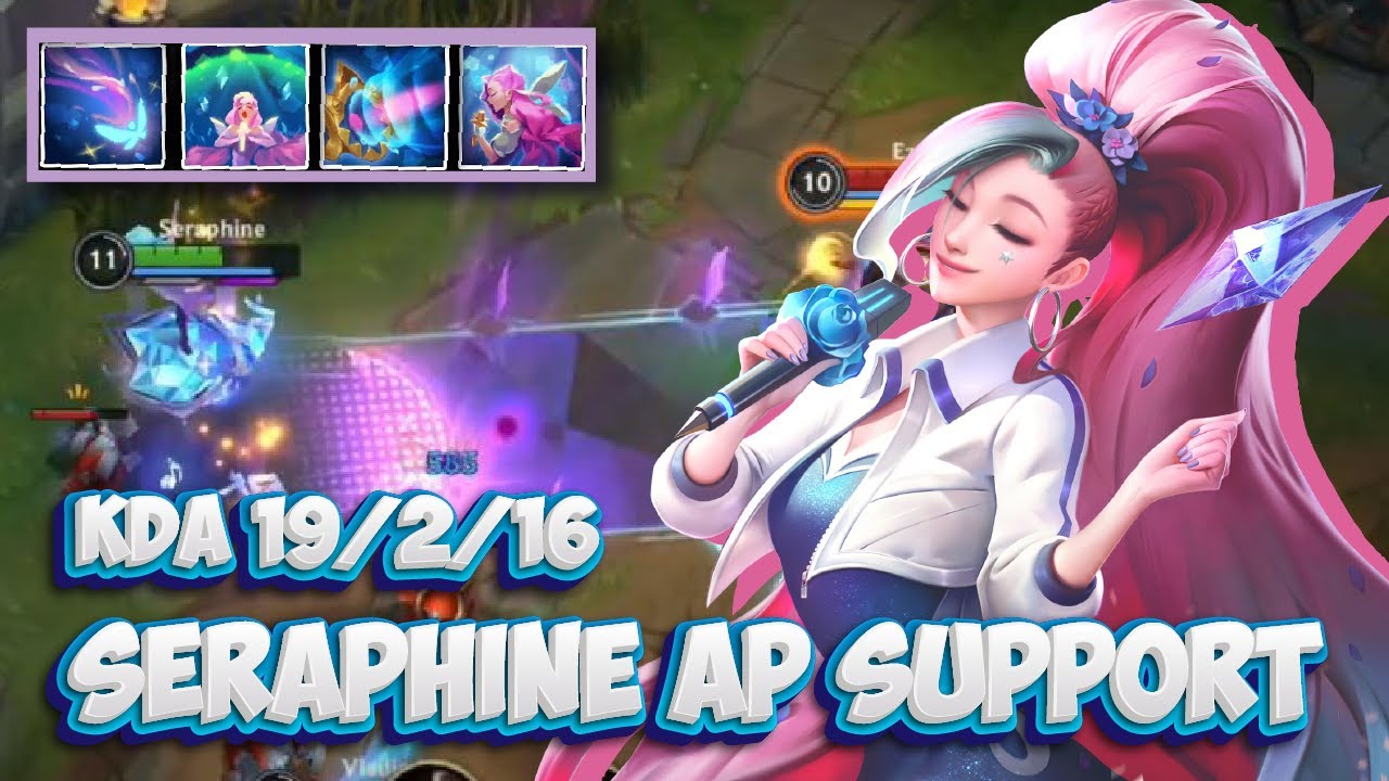 19 KILL!! SUPPORT CARRY KDA SERAPHINE / WILD RIFT (BUILD + RUNES) - YouTube
