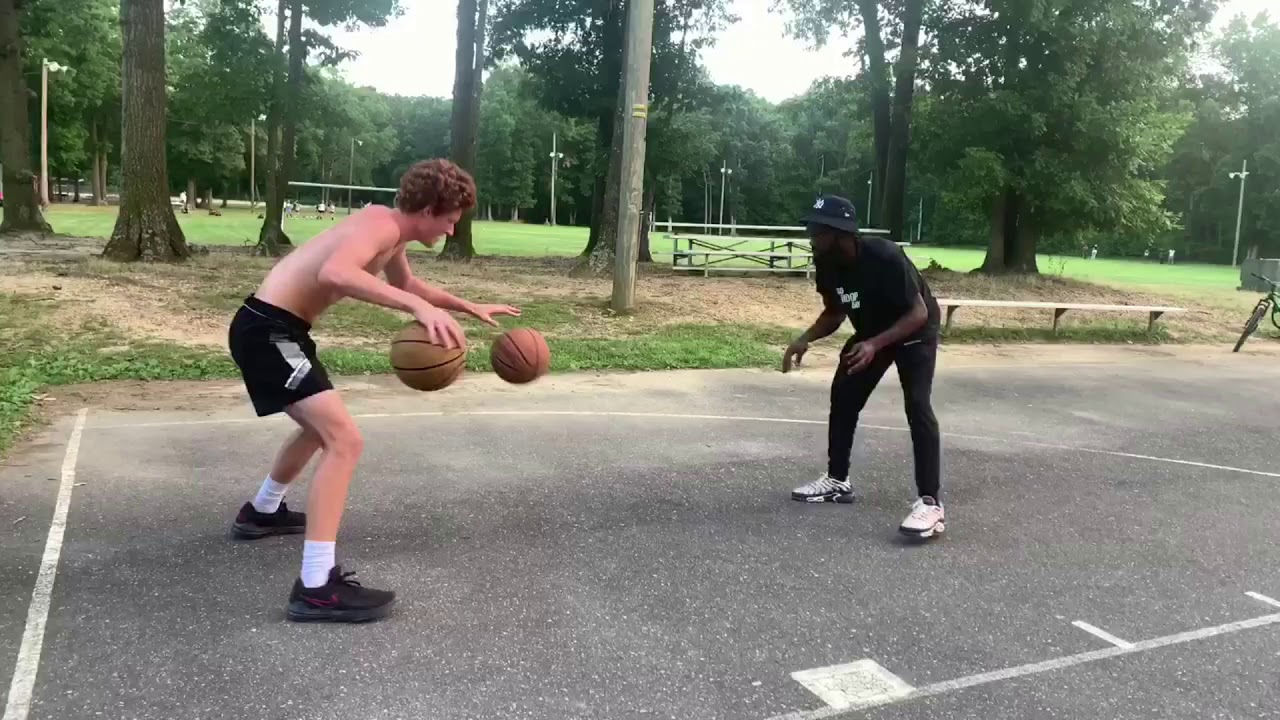 Ball Handling Two Ball Passing Drill - YouTube