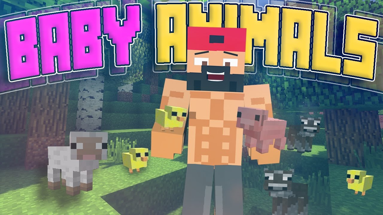 Baby Animals Mod para MINECRAFT - REVIEW - YouTube
