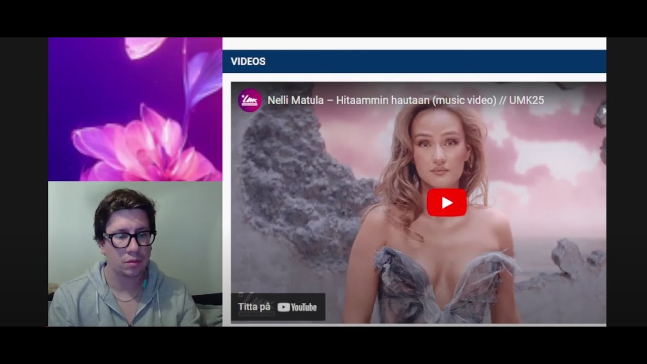 Nelli Matula - "Hitaammin hautaan" - UMK 2025 (Finland) | #reaction #esc2025 - YouTube