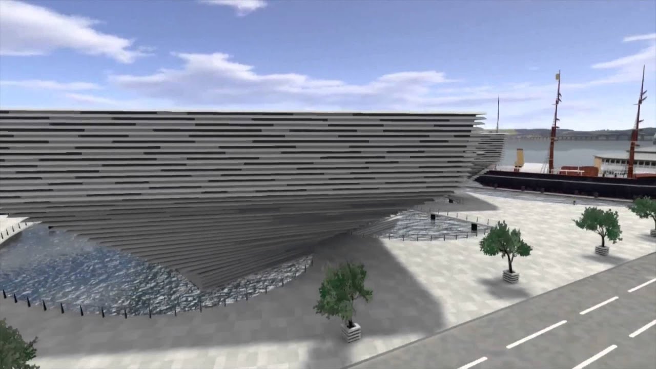 Construction work starts on V&A Museum of Design Dundee - YouTube