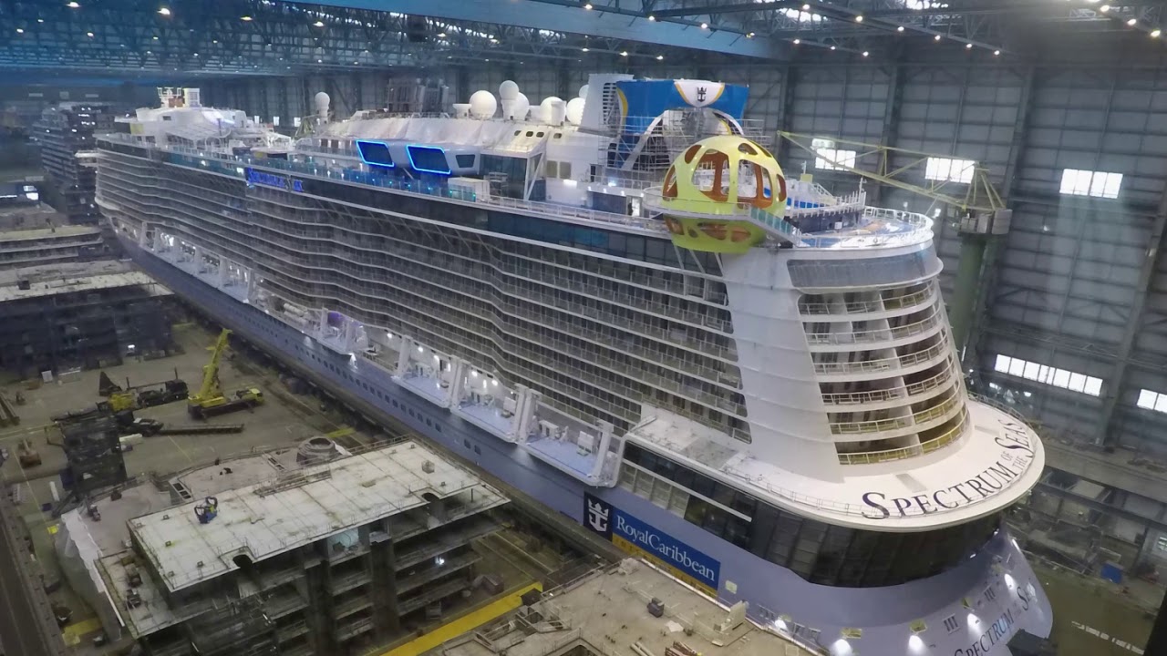 MEYER WERFT - Der Bau der Spectrum of the Seas - YouTube