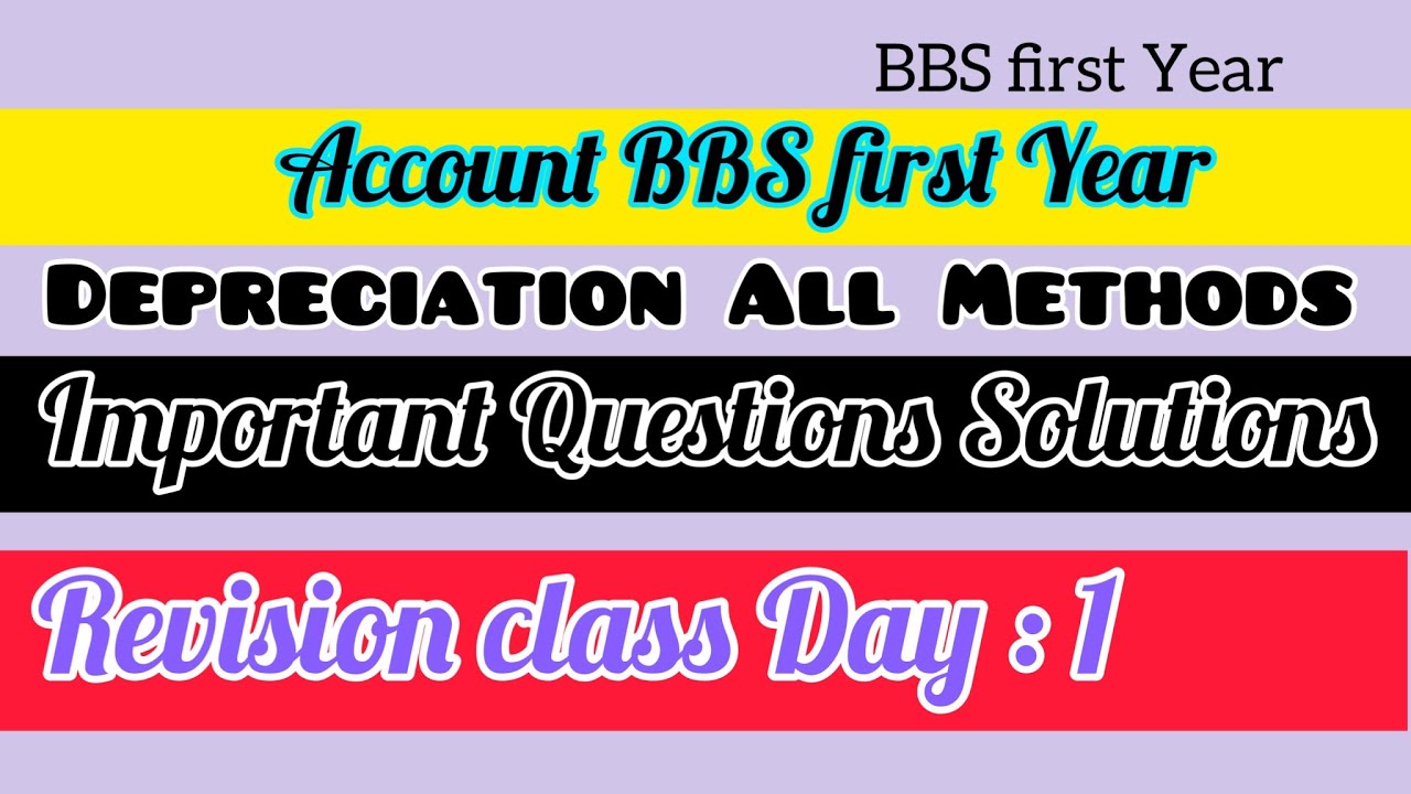 BBS first year Account // Important Questions Solutions / $Day : 1 ...