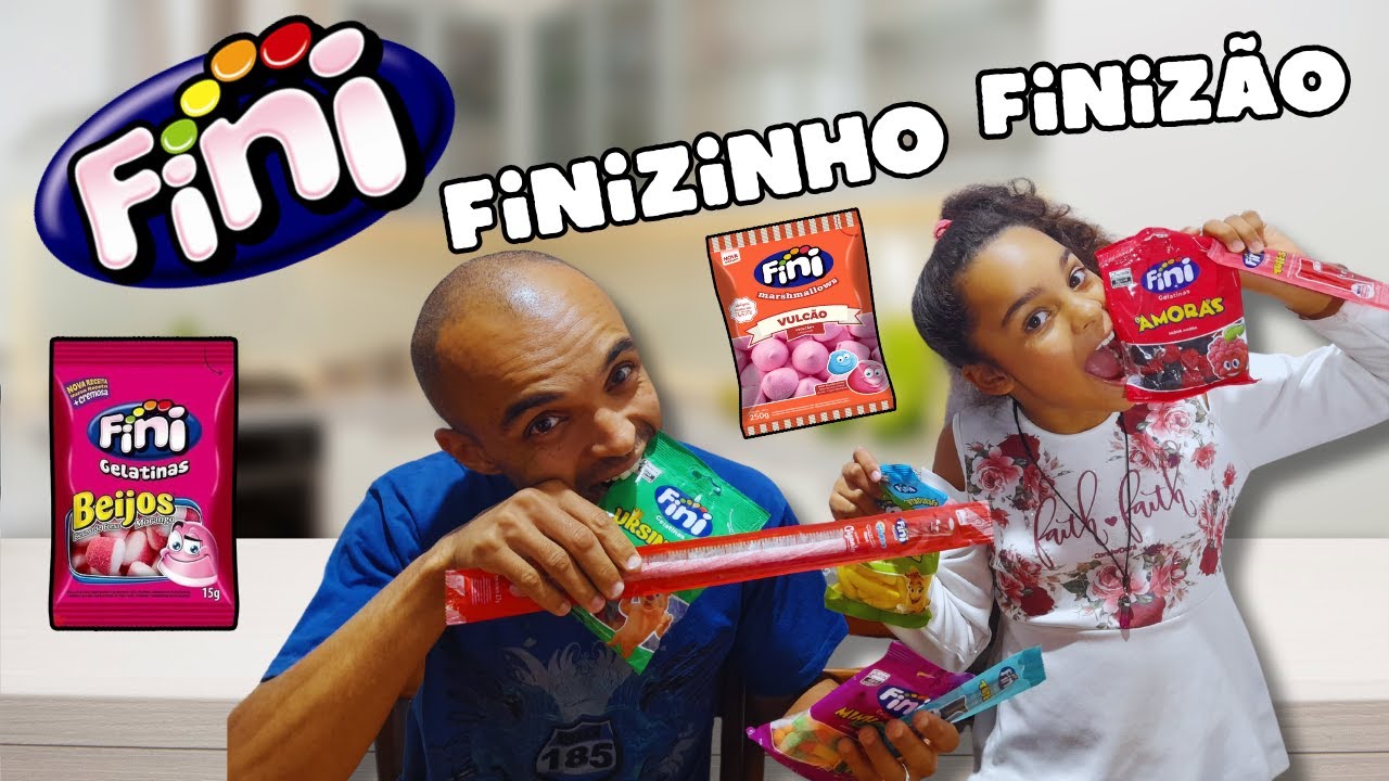 FINI, FINIZINHO OU FINIZÃO! Desafio das BALAS FINIS! - YouTube