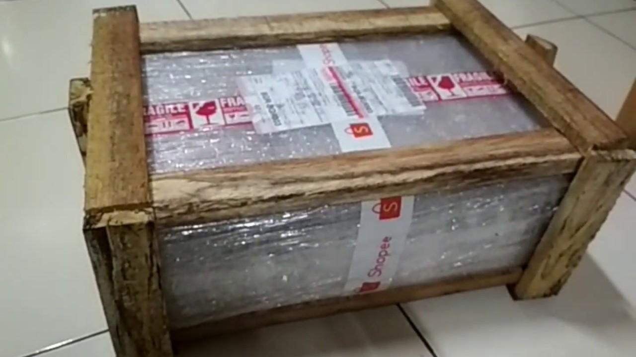 Tutorial Cara Mudah Buka Packing Kayu Paket Jasa Ekspedisi (isi paket Laptop ASUS X441UB) - YouTube