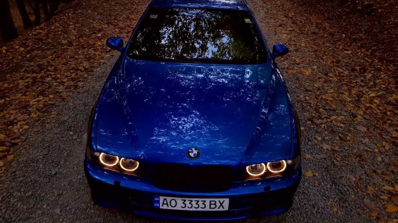 BMW 5 series E39 Candy at autumn forest - YouTube