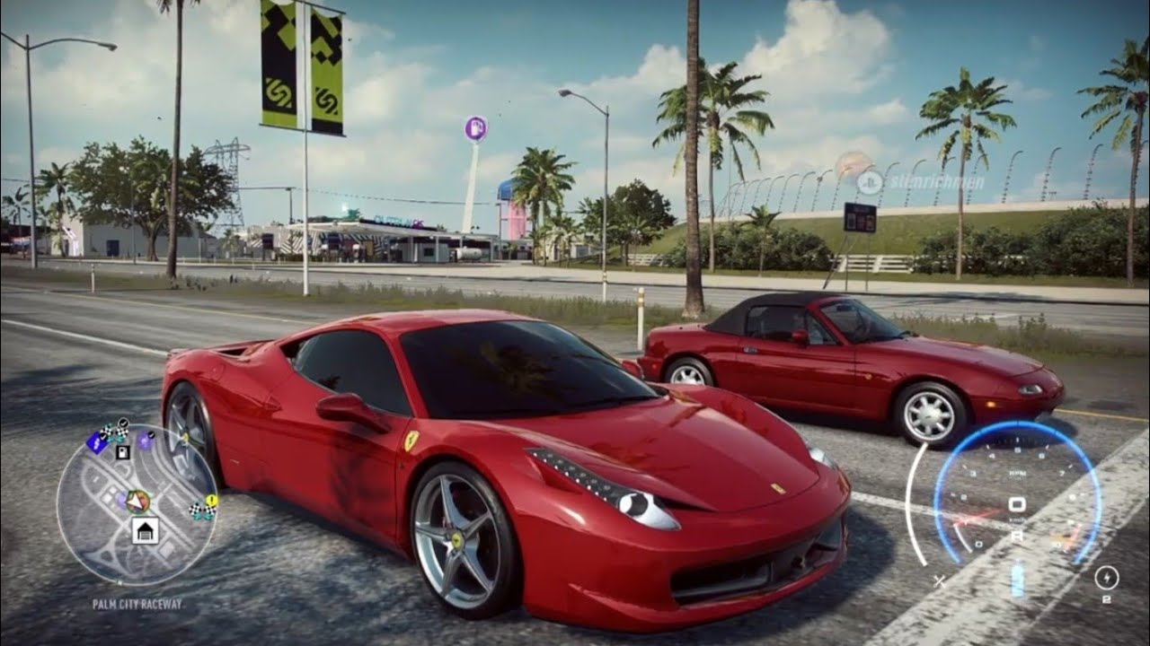 NFS Heat - Ferrari 458 Italia vs Mazda MX-5 - YouTube