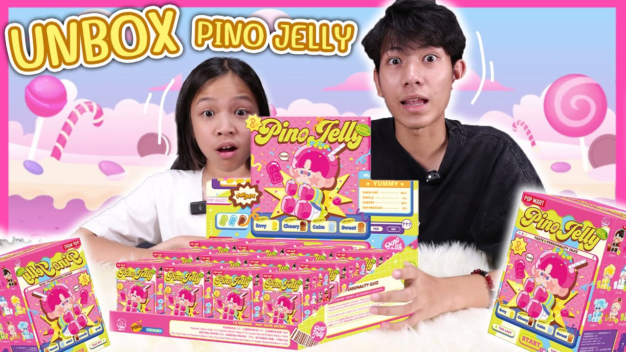 แกะกล่องสุ่ม Pino Jelly สีหวาน ตะมุ ตะมิ - YouTube