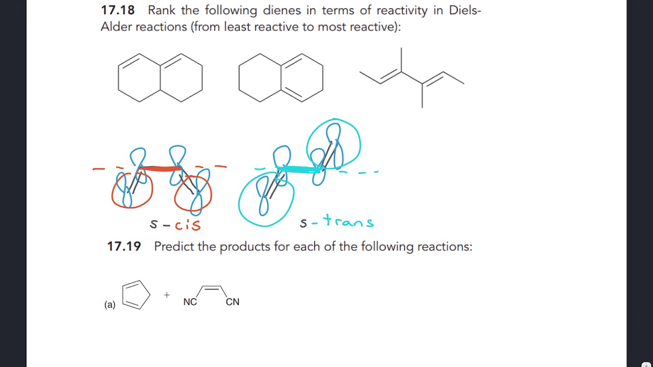 Exercise 17.18 Effect of the s-Cis and s-Trans Conformation of a Diene ...
