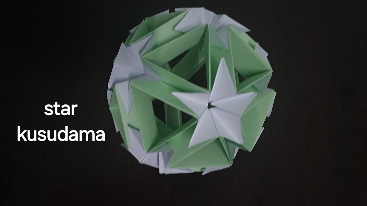 Origami Star Kusudama Modular - YouTube