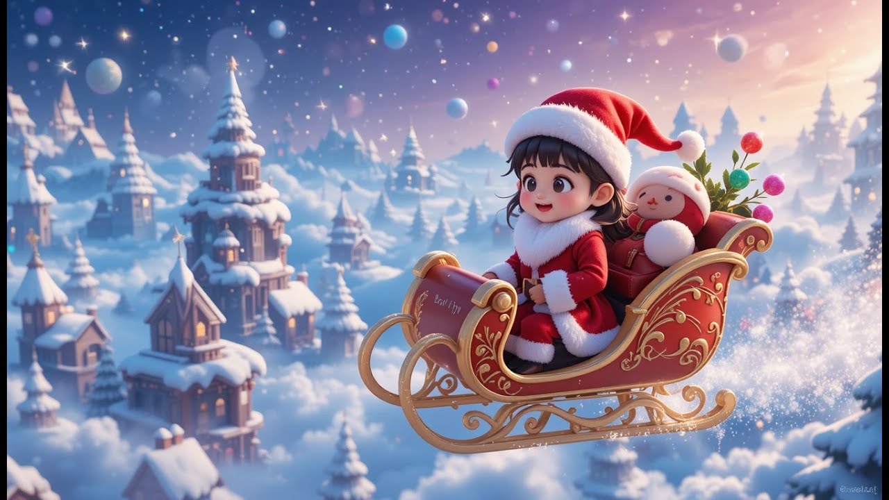 Santa’s Magic Ride | Nursery Rhymes for Kids | Christmas Adventure Song ...