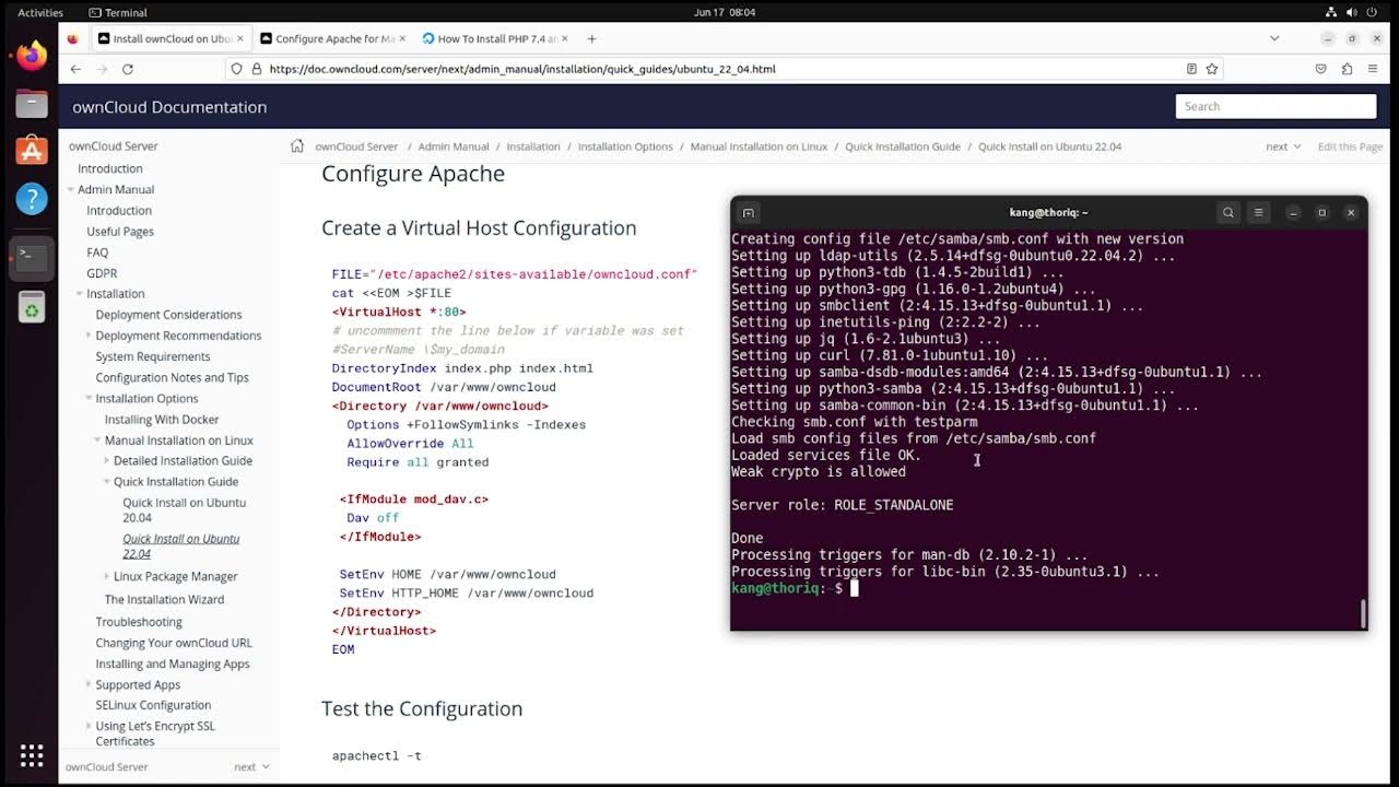 Tutorial Install, Konfigurasi, Implementasi OwnCloud pada Ubuntu 22.04 - YouTube