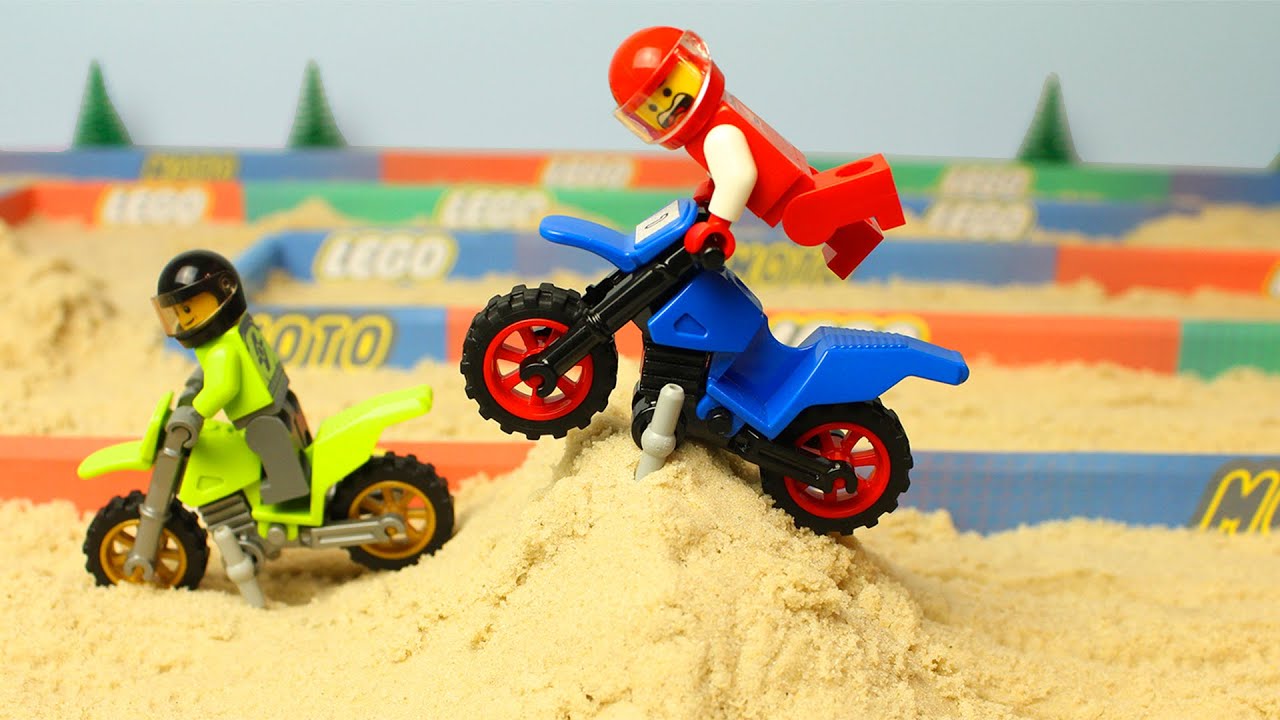 Motorcycle Racing in the sand for kids - YouTube