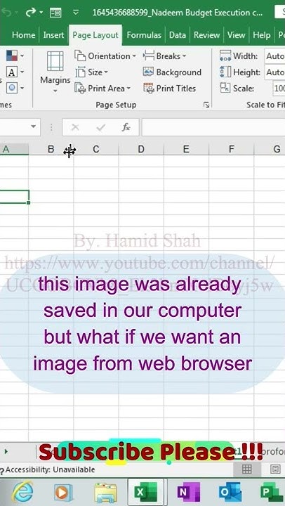 How to Quickly Insert online Background Image in Excel | Insert Background Image in Excel Sheet ...