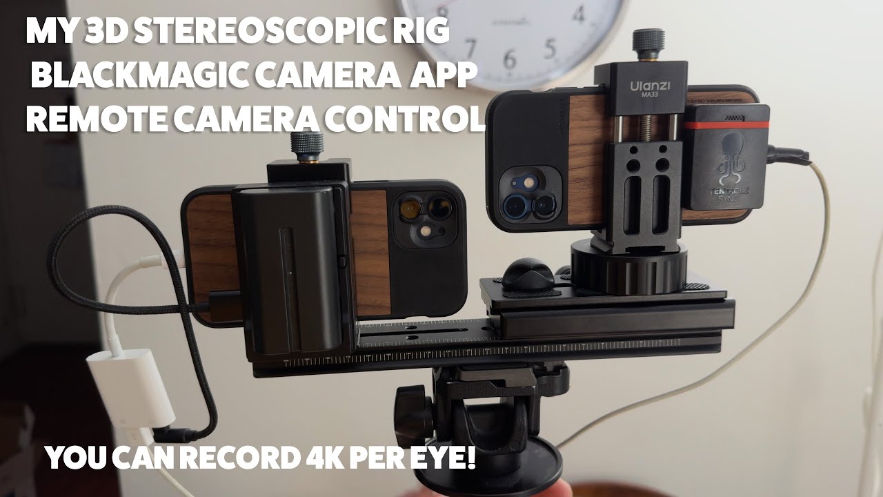 3D Stereoscopic Rig, iPhones, Blackmagic Camera App and Remote Camera ...