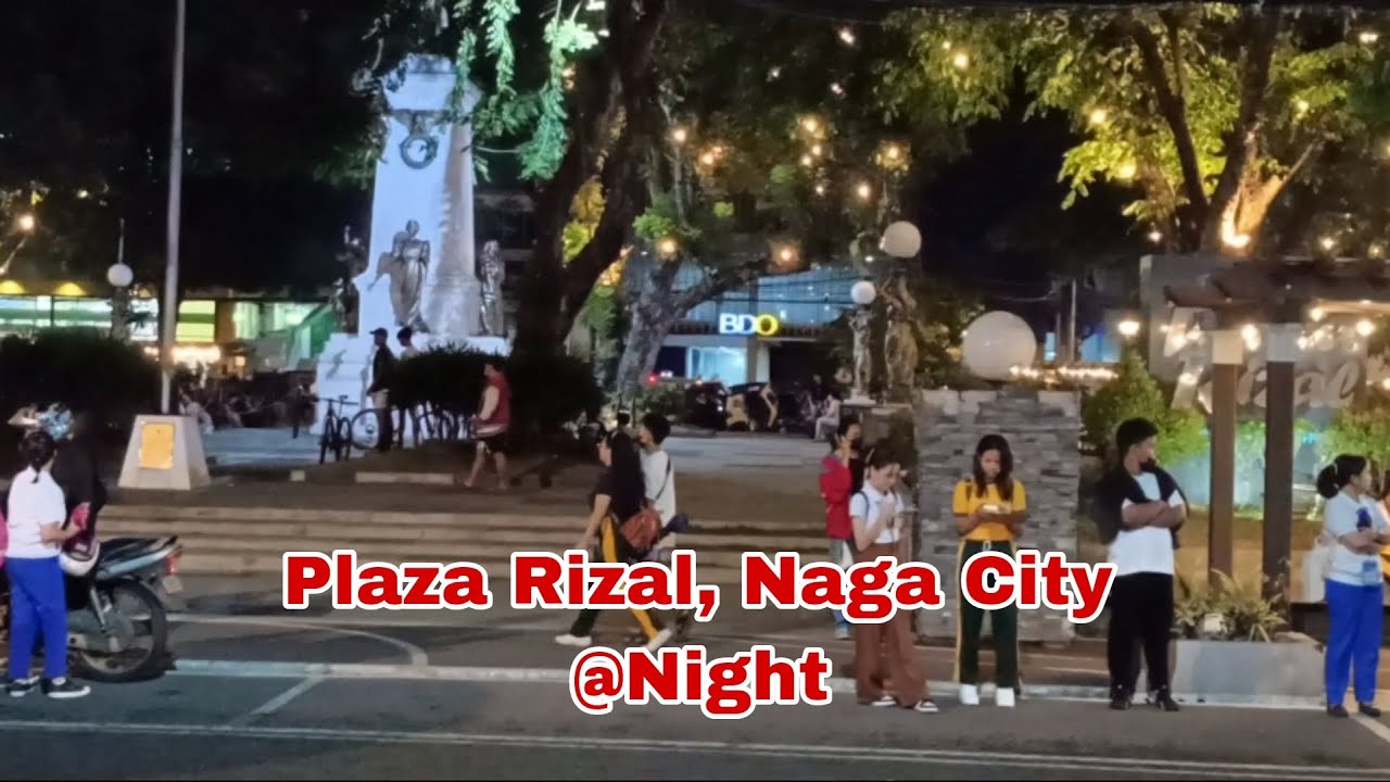 Plaza Rizal, Naga City @night - YouTube