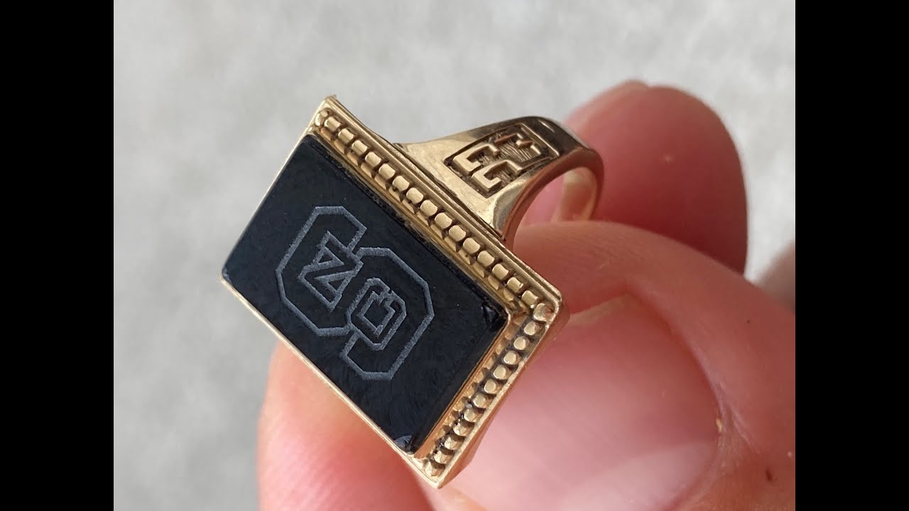 We found a 14k gold NC State class ring metal detecting (and returned ...