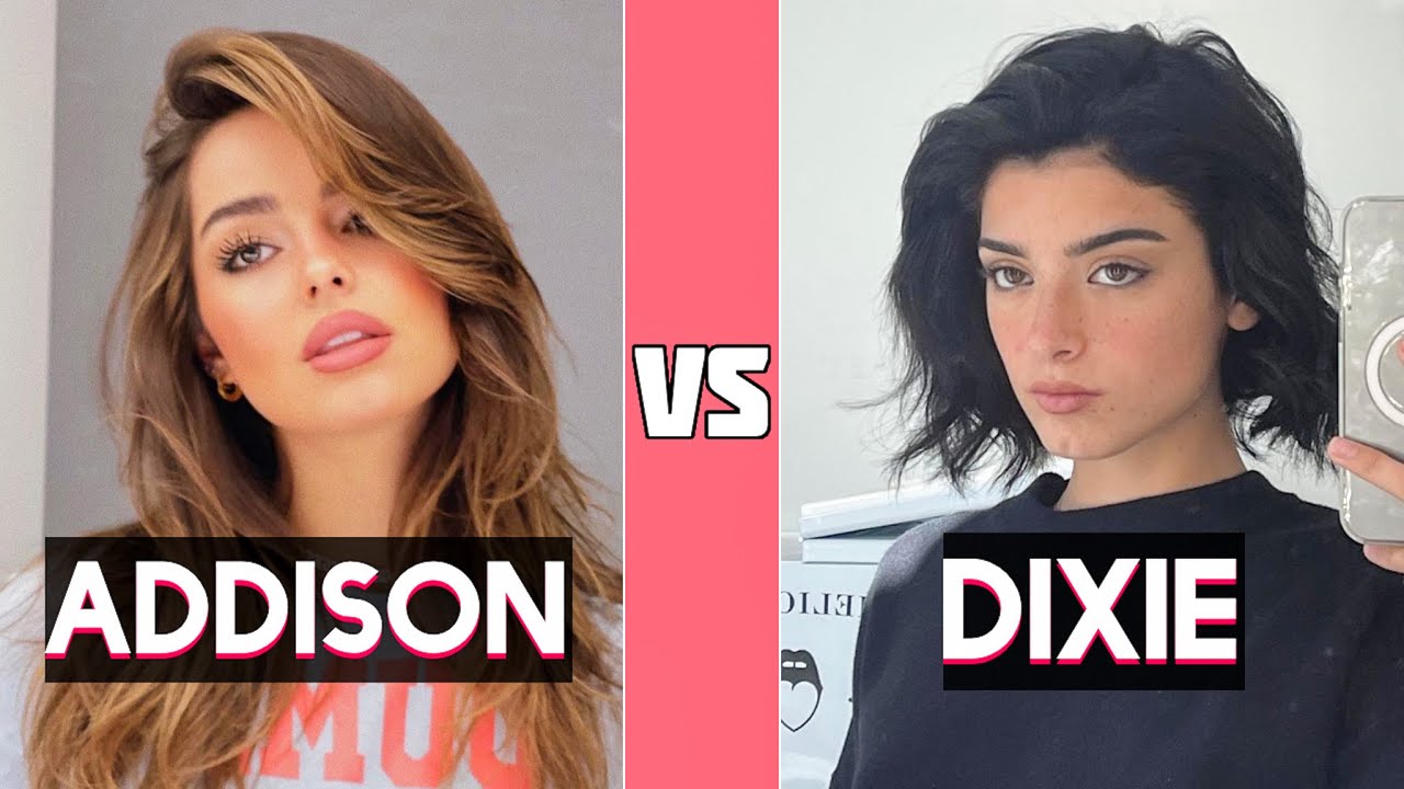 Addison Rae VS Dixie D'amelio TikTok Dance Battle - YouTube