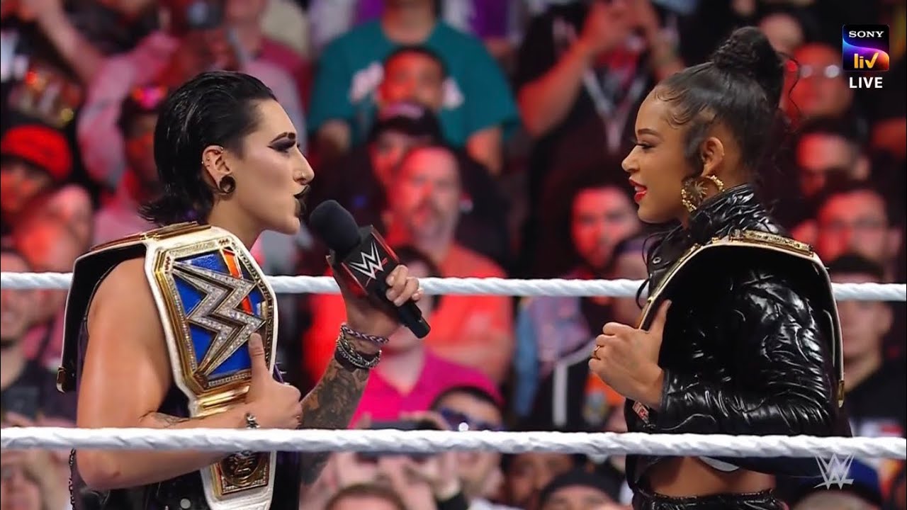 WWE Raw Reactions: Bianca Belair Rhea Ripley Segment - YouTube