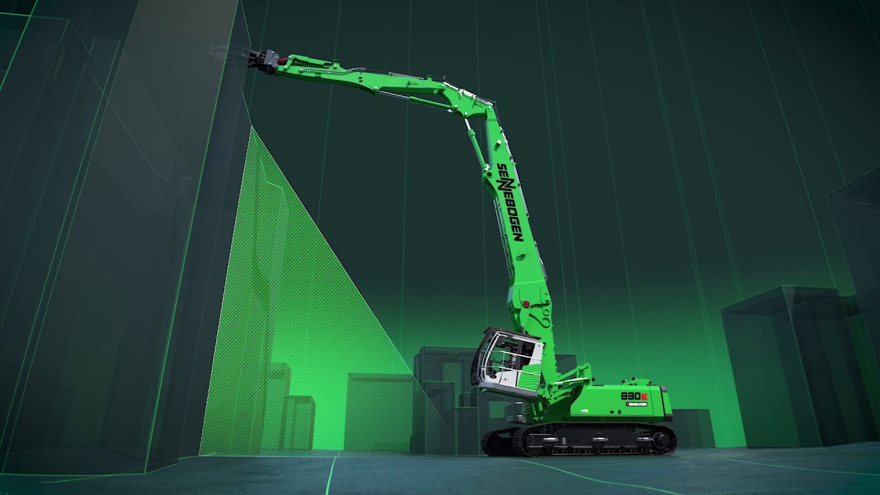 SENNEBOGEN 830 E Demolition mit neuen Features! [German] - YouTube