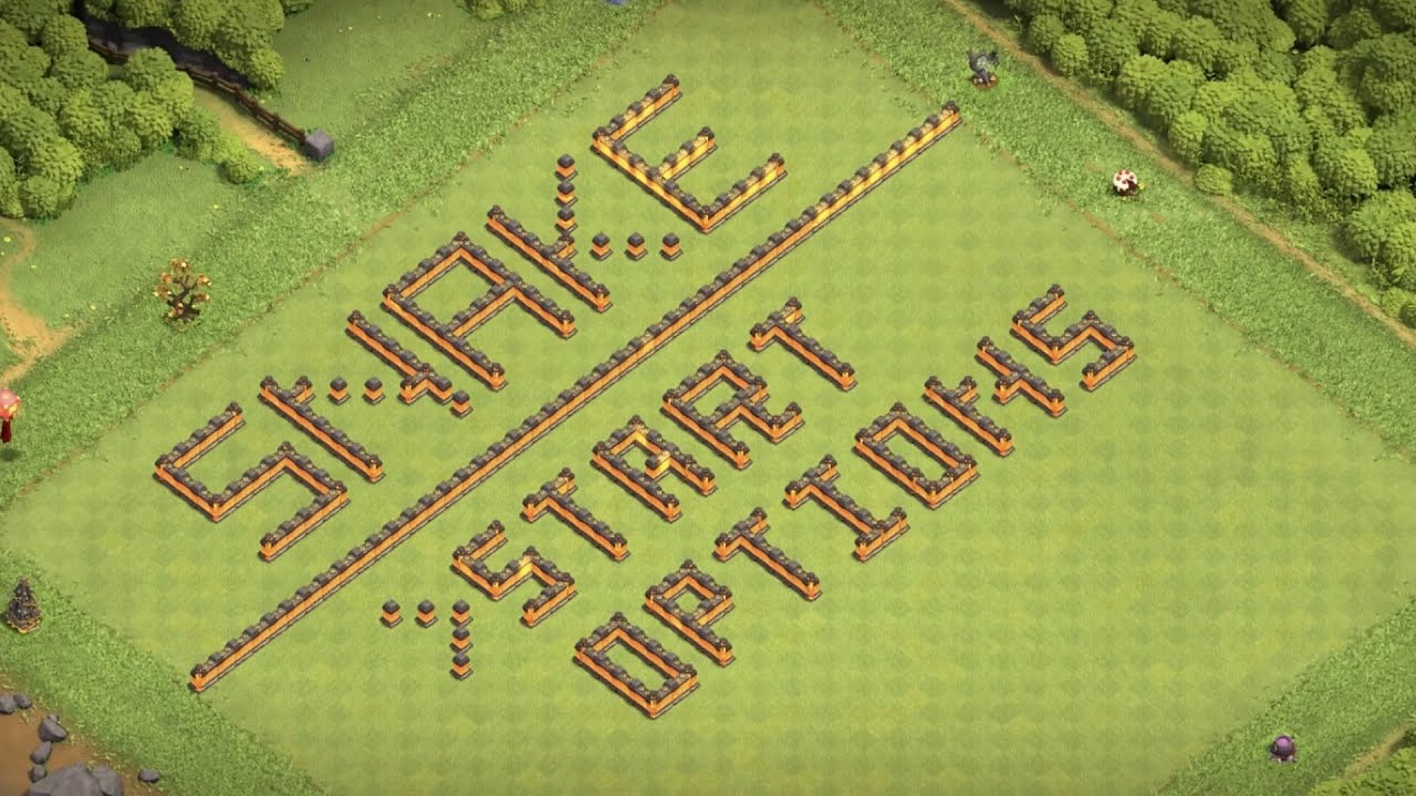 Playing snake in Clash of Clans - YouTube