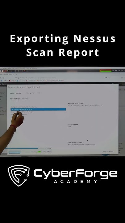 Exporting Nessus Scan Reports - YouTube