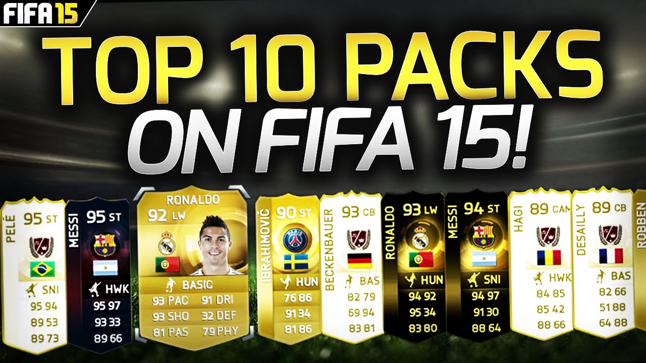 PELE, RONALDO AND 2 LEGENDS IN PACKS!!! MY TOP 10 PACKS ON FIFA 15! THE ...