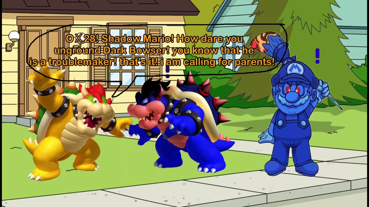 Shadow Mario Ungrounds Dark Bowser and Gets Grounded - YouTube