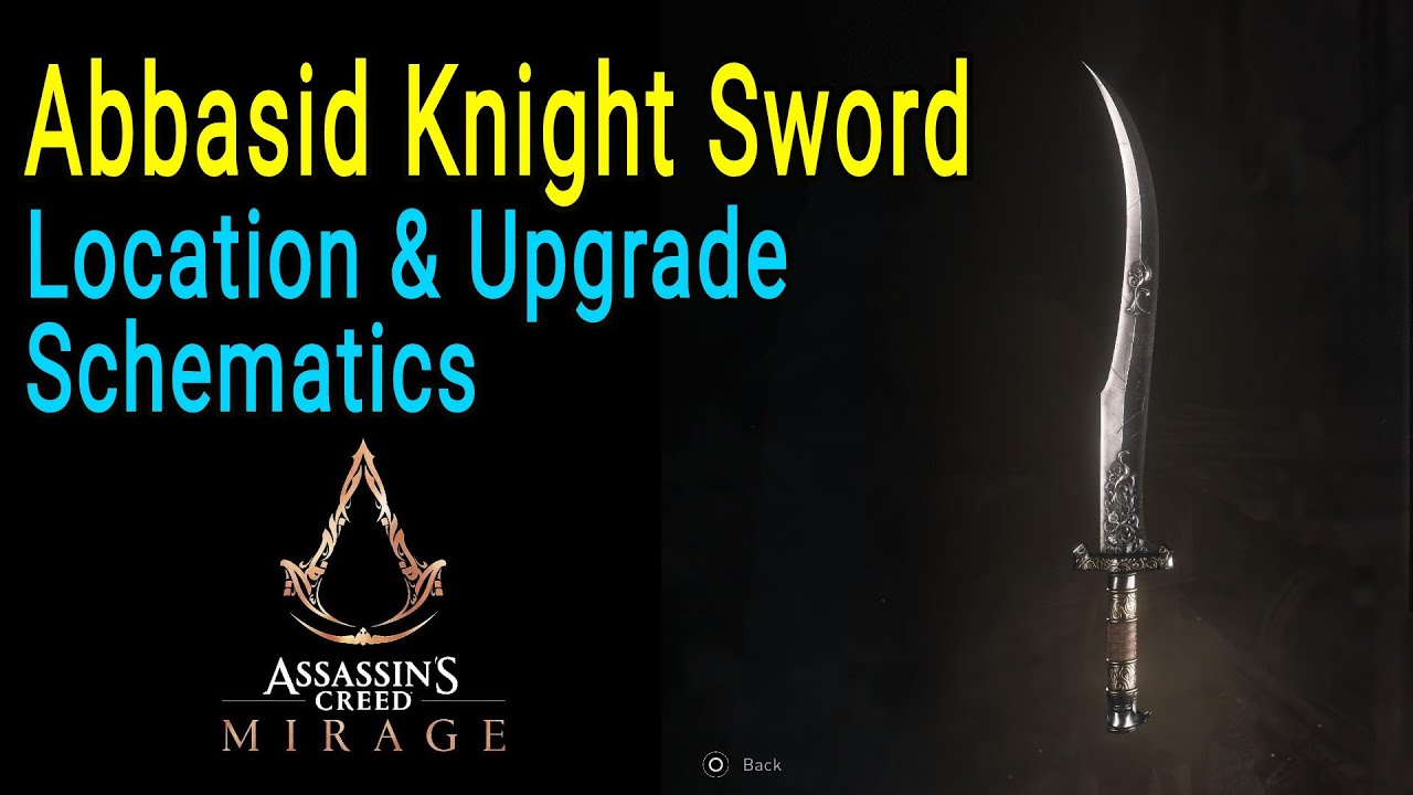 Abbasid Knight Sword Location & Upgrade Schematics Assassin's Creed ...