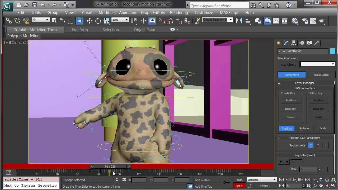 30 Second Animation: Secondary Animation in 3ds Max - YouTube