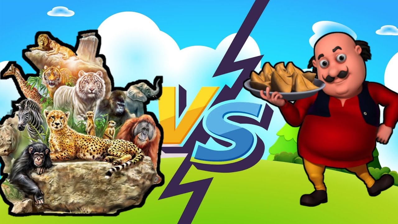 Motu vs Animals || Motu Patlu || kids cartoon || - YouTube