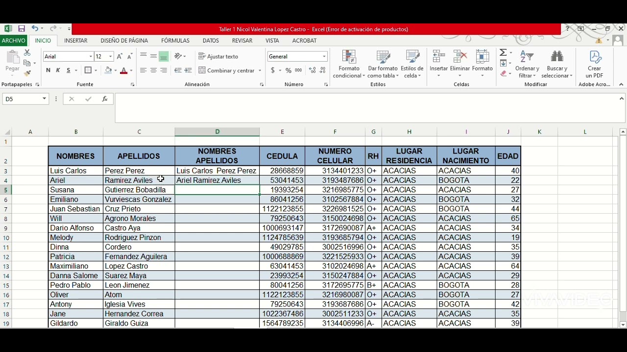 Función Concatenar Youtube 2139